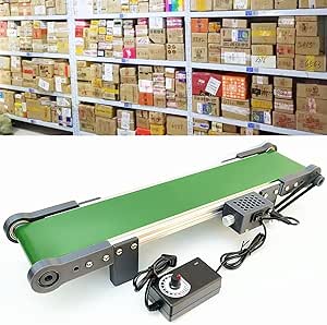 Amazon.com: Electric Desktop Conveyor Belt, 10*70cm PVC Belt Conveyor ...