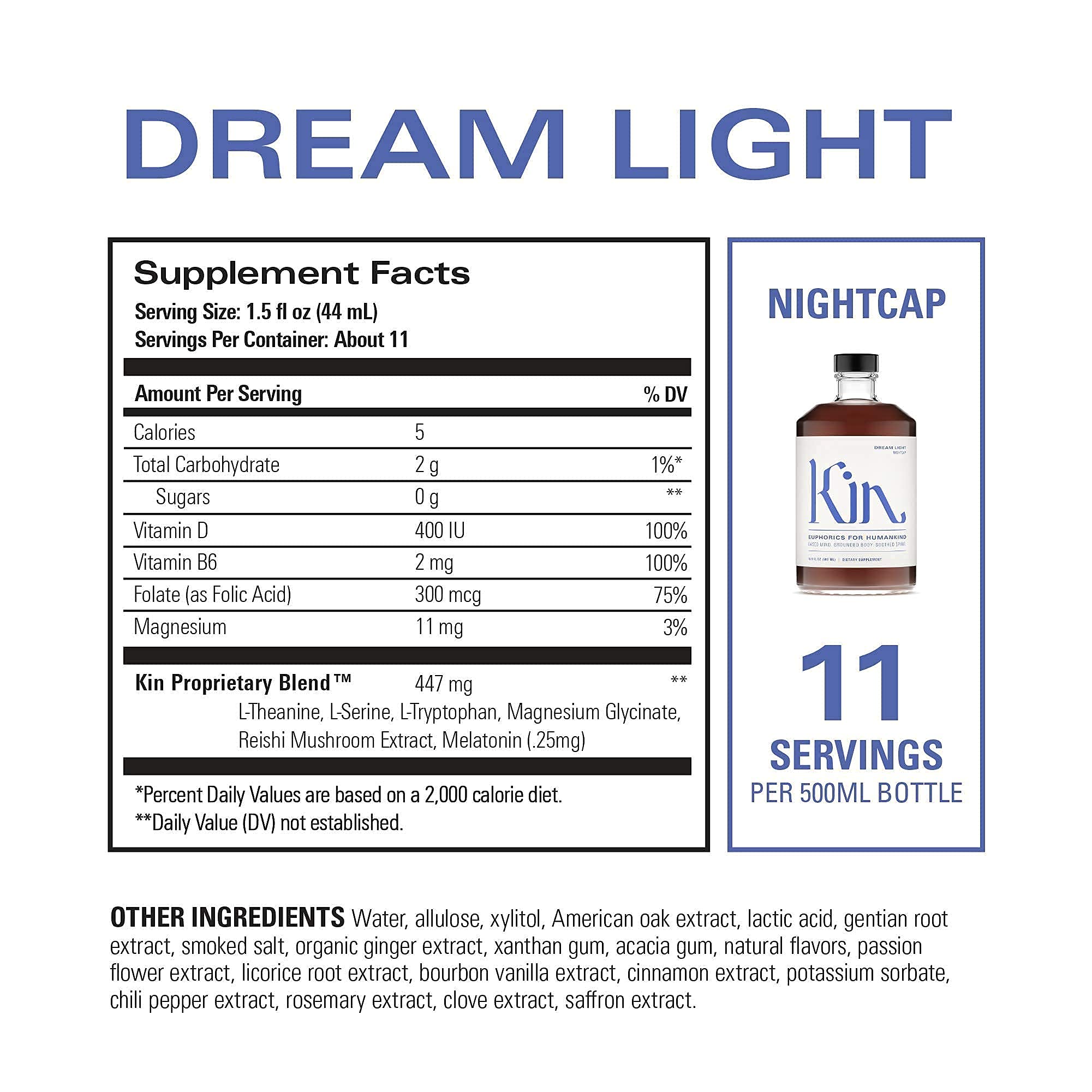 Dream Light, Lightwave Downshift Bundle by Kin Euphorics, Non Alcoholic ...