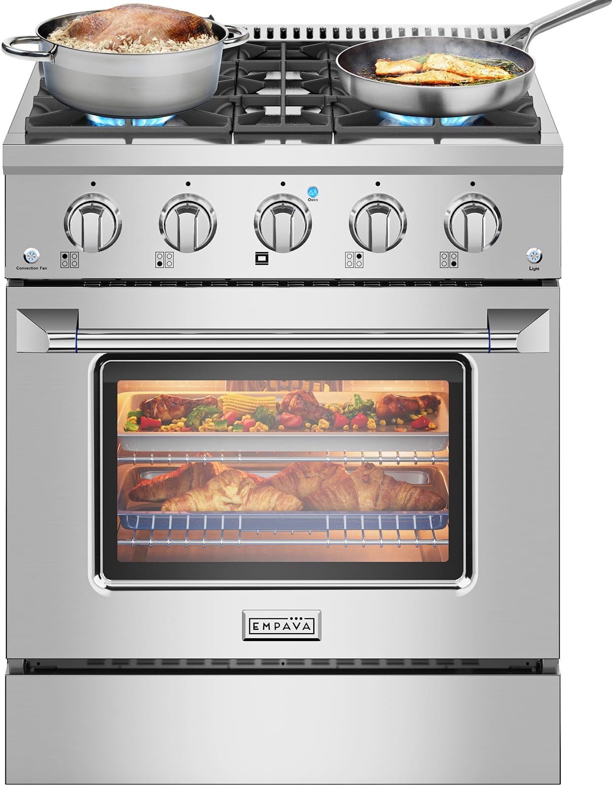 Amazon.com: THOR Kitchen Freestanding Professional 30-Inch Dual Fuel ...