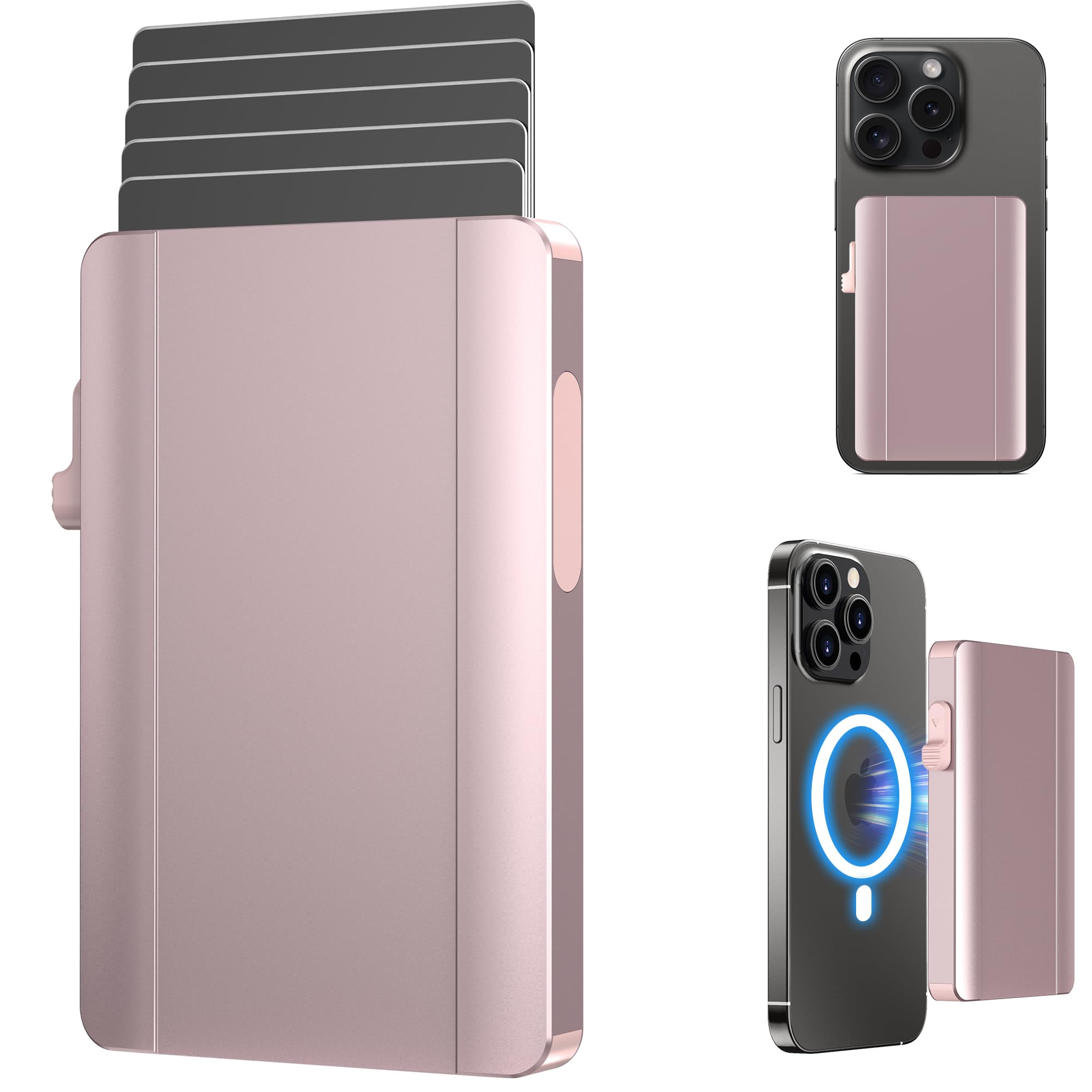 Amazon.com: Airzoo Magnetic Card Holder for Mag safe,Mag safe Wallet ...