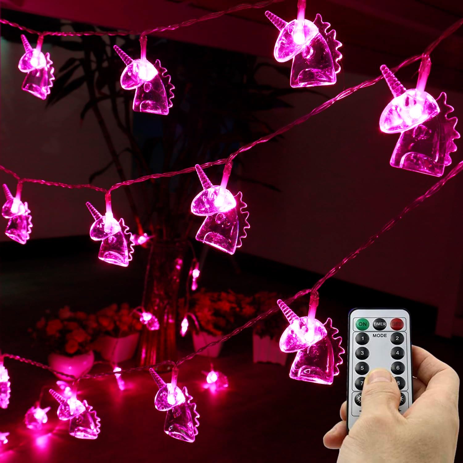Amazon.com: 30LED 16ft Unicorn String Lights Battery Operated,Unicorn ...