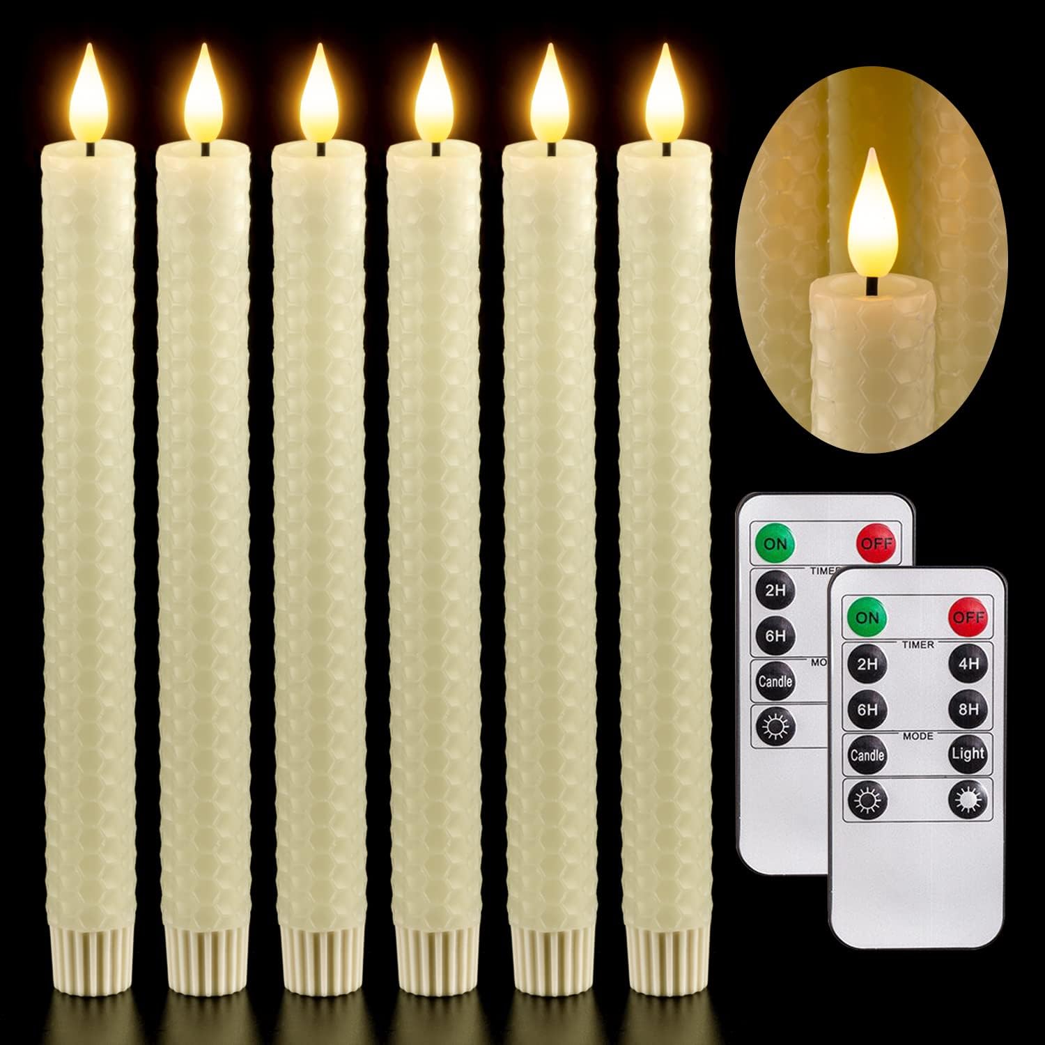 Homemory Flameless Taper Candles With Remote Nepal Ubuy