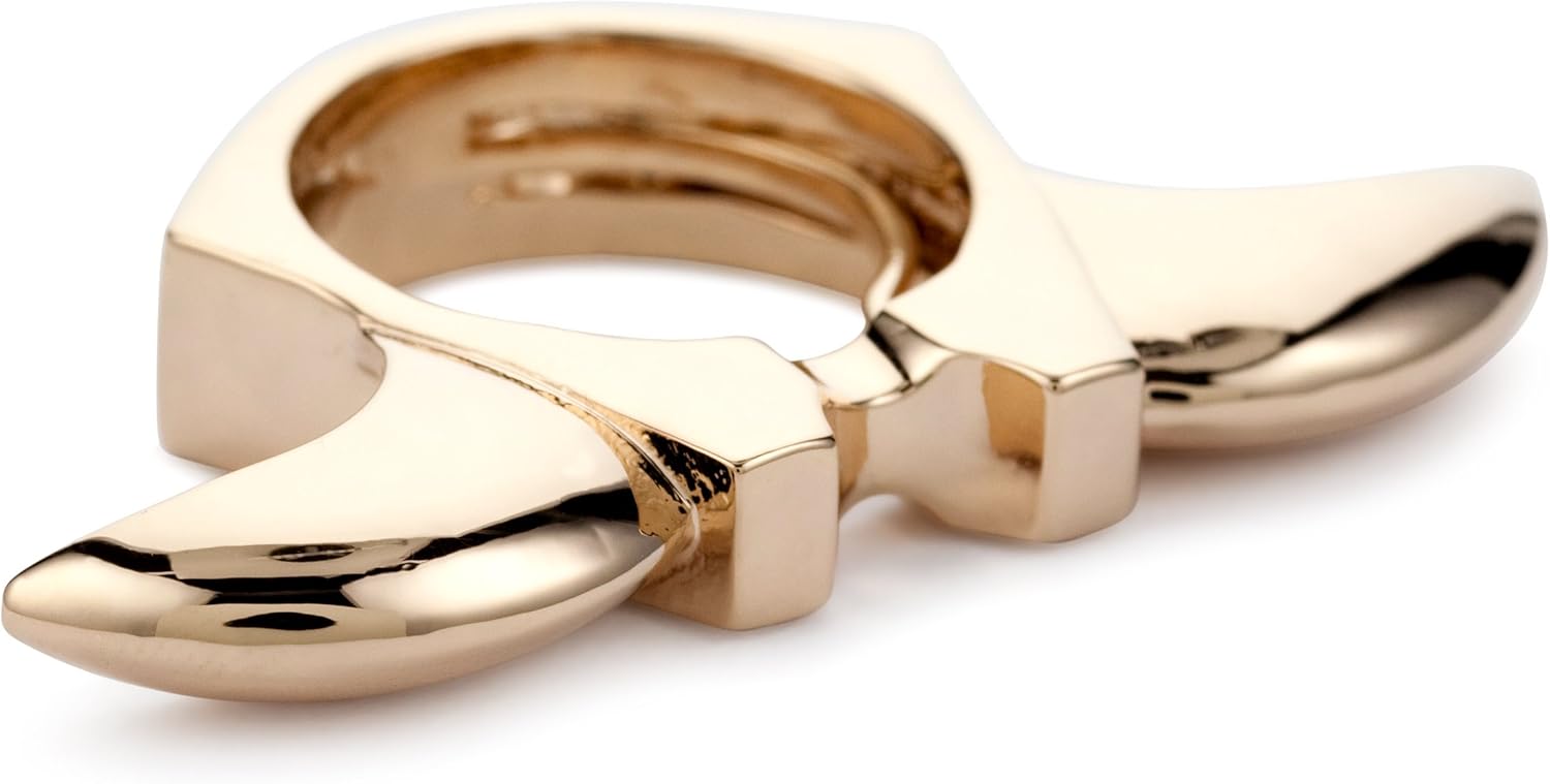 Amazon.com: Beyond Rings Rose Gold Hook Ring: Clothing, Shoes & Jewelry