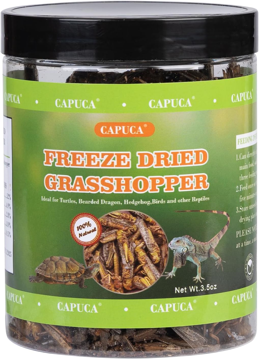Amazon.com : Dried Grasshoppers Reptile Food All Natural - High Protein ...