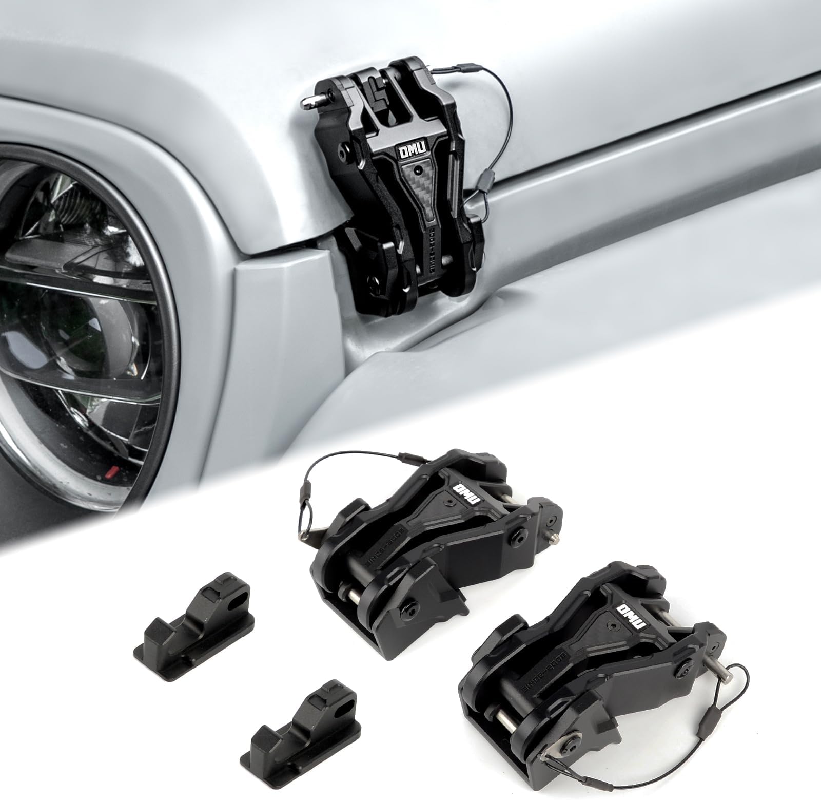 Amazon.com: MAIKER Hood Catch Hood Lock for 2018-2024 Jeep Wrangler JL ...