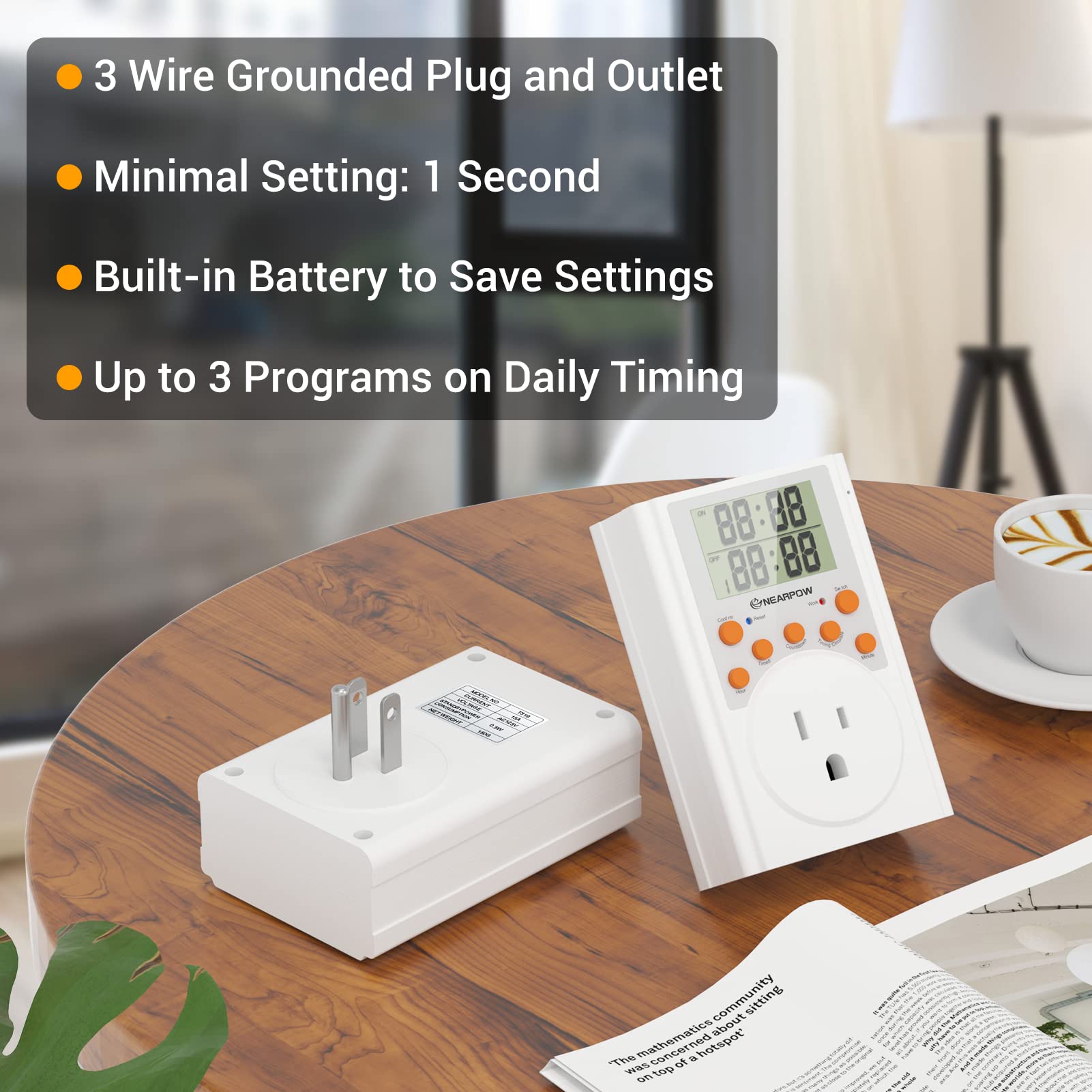 Snapklik.com : Timer Outlet, Nearpow Multifunctional Infinite Cycle ...