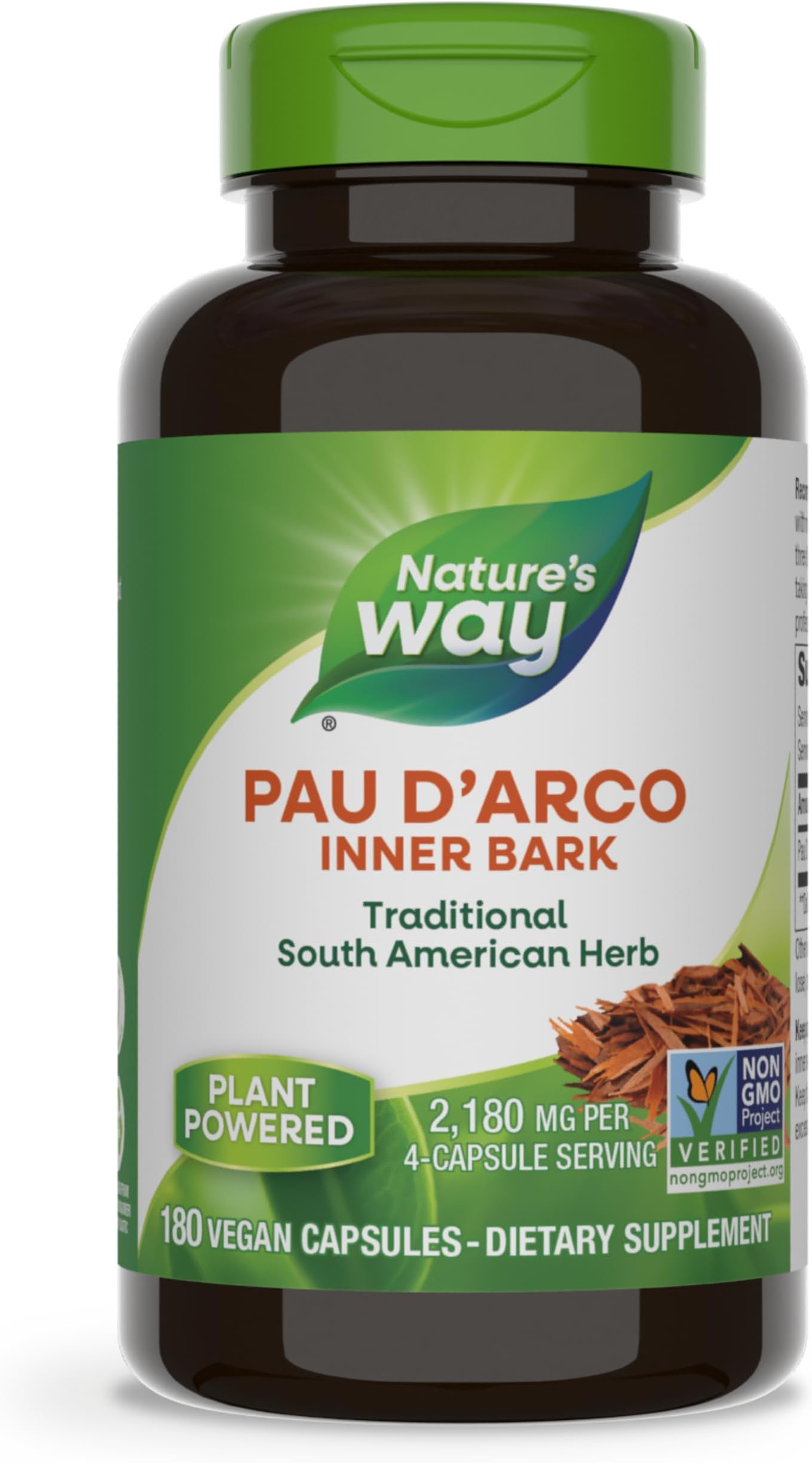 Amazon.com: Nature's Way - Pau D'Arco Inner Bark, 545 mg, 180 capsules ...