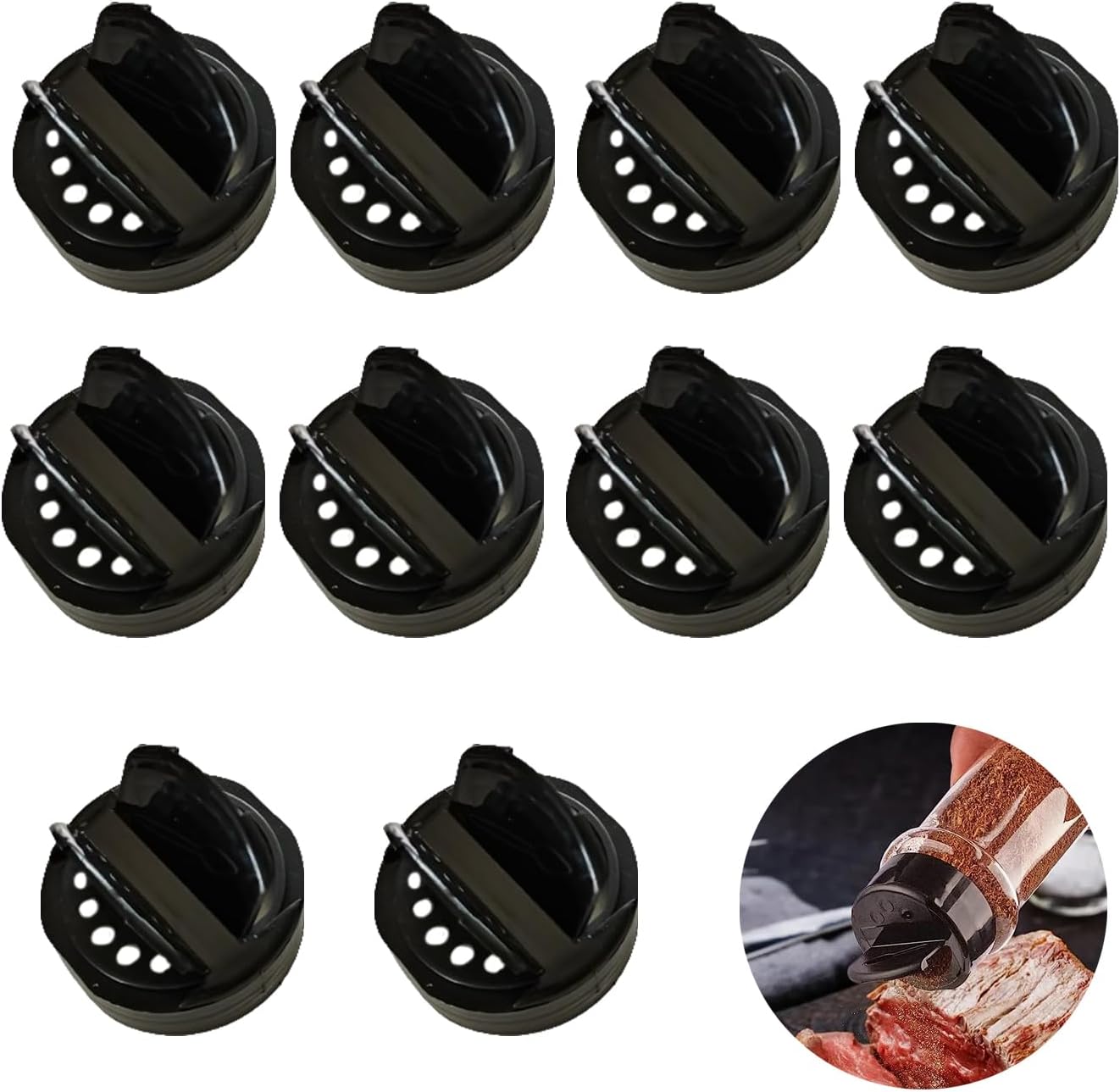 Amazon.com: UtySty 10 Pack Spice Jars Cap Replacement 1-5/8 Inch Glass ...