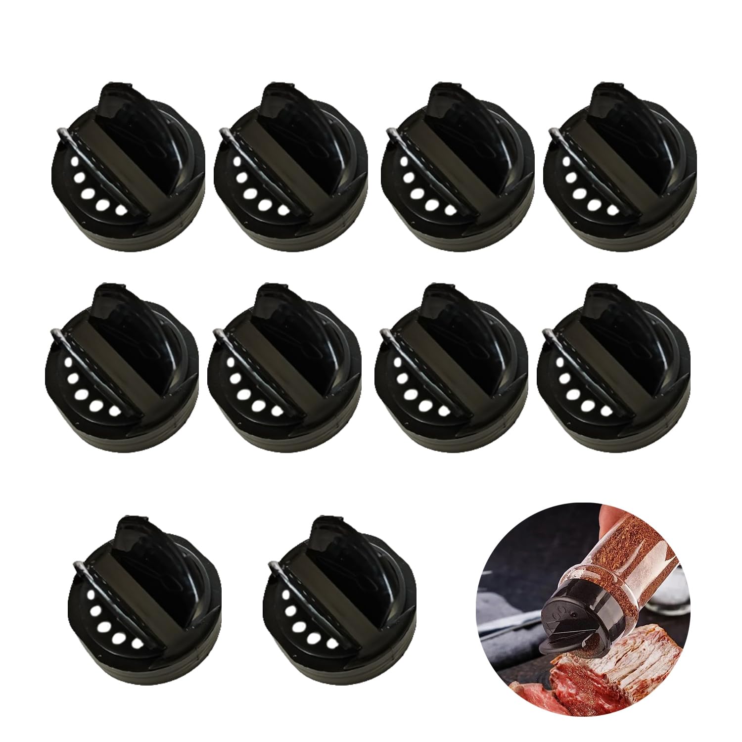 Amazon.com: UtySty 10 Pack Spice Jars Cap Replacement 1.65" Flap Shaker ...