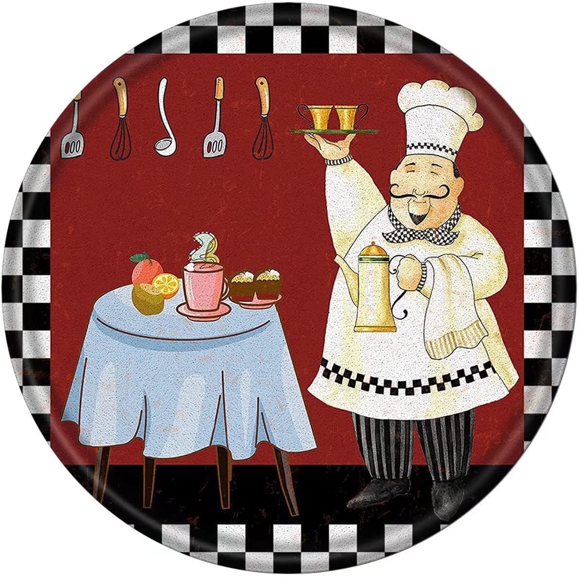 Amazon.com: Creative Tin Signs Kitchen Chef Retro Tin Sign Metal Tin ...