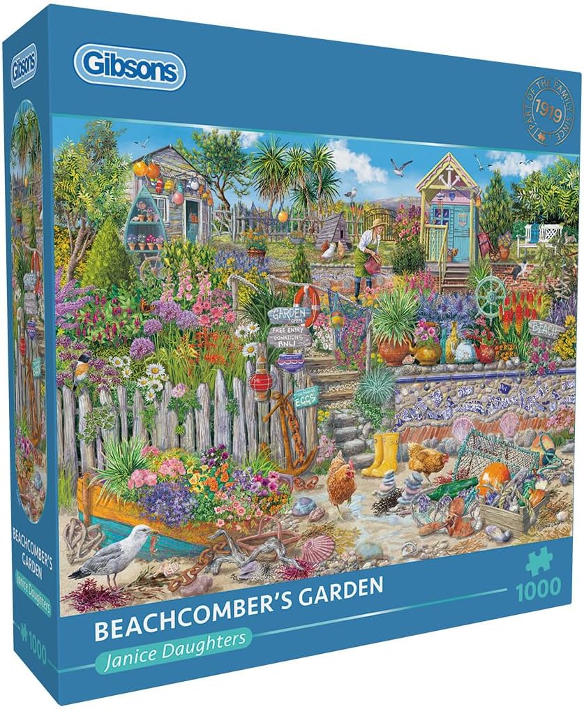 Amazon.com: Beachcomber's Garden | 1000 Piece Jigsaw Puzzle | Beach ...