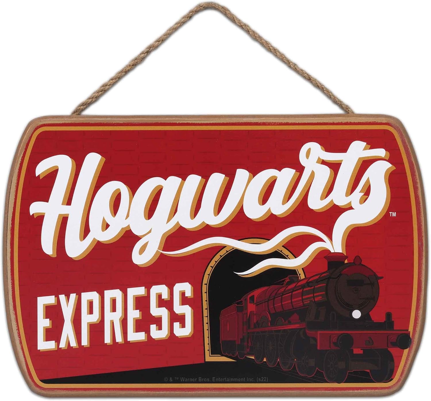 Amazon.com: Harry Potter Hogwarts Express Hanging Wood Wall Decor - Fun ...