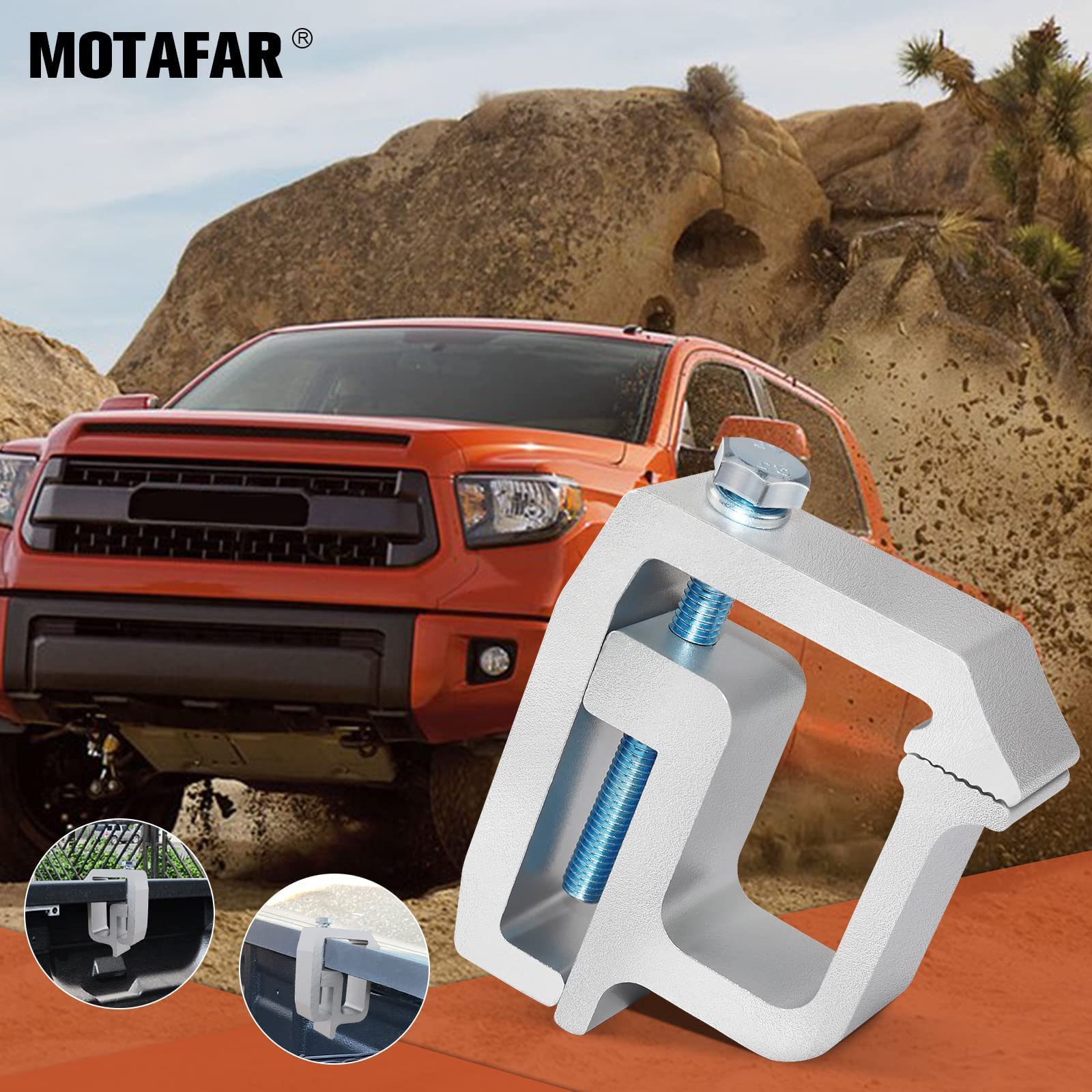 Snapklik.com : MOATAFAR 4 PCS Mounting Clamps Ladder Rack Clamps Truck ...