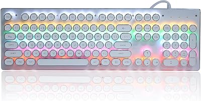 Amazon.com: MAGIC-REFINER MK9 RGB Mechanical Keyboard - Blue Switch ...