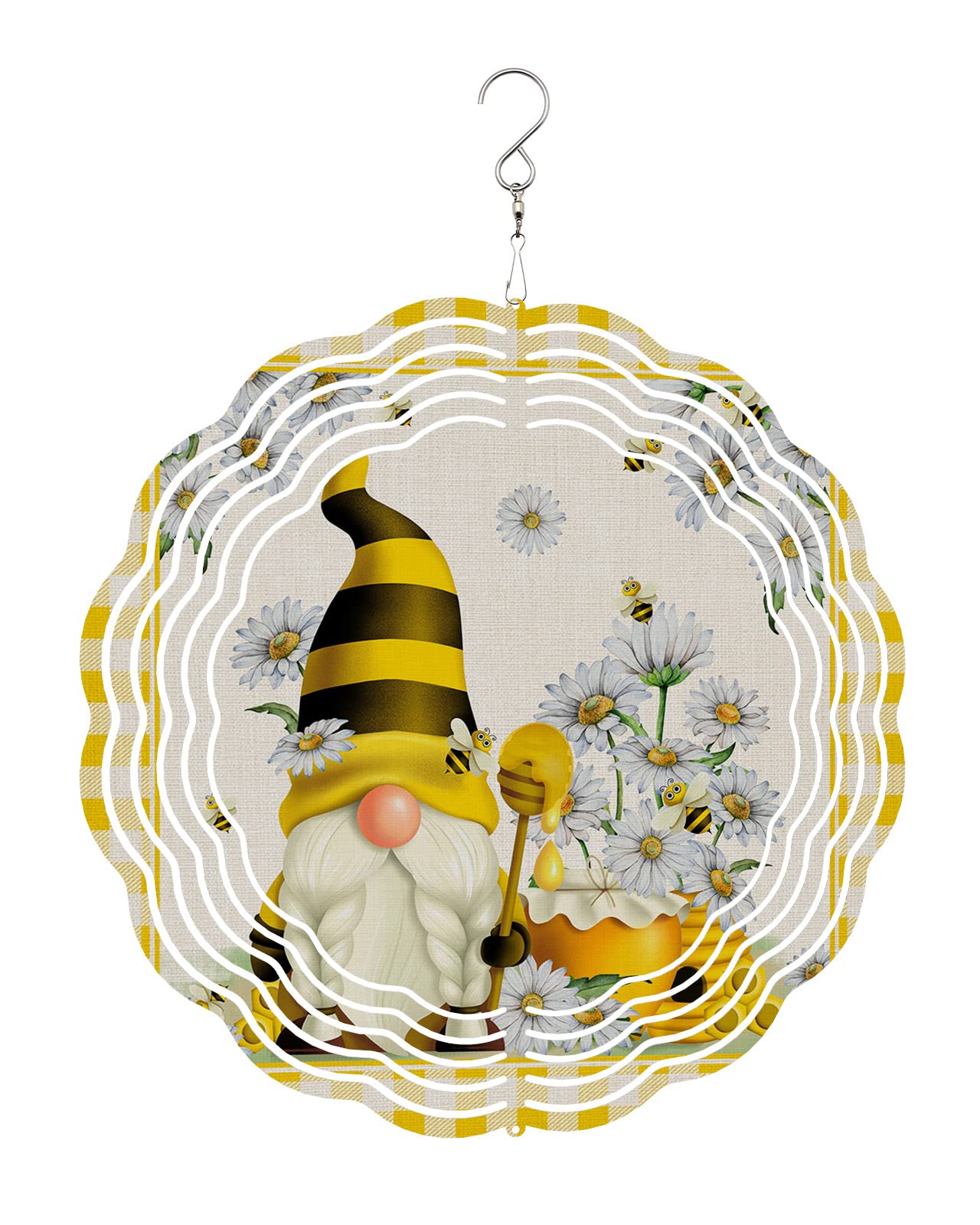 Amazon.com: Rustic Style Wind Spinner 3D Stainless Steel, 9.8 Inch ...