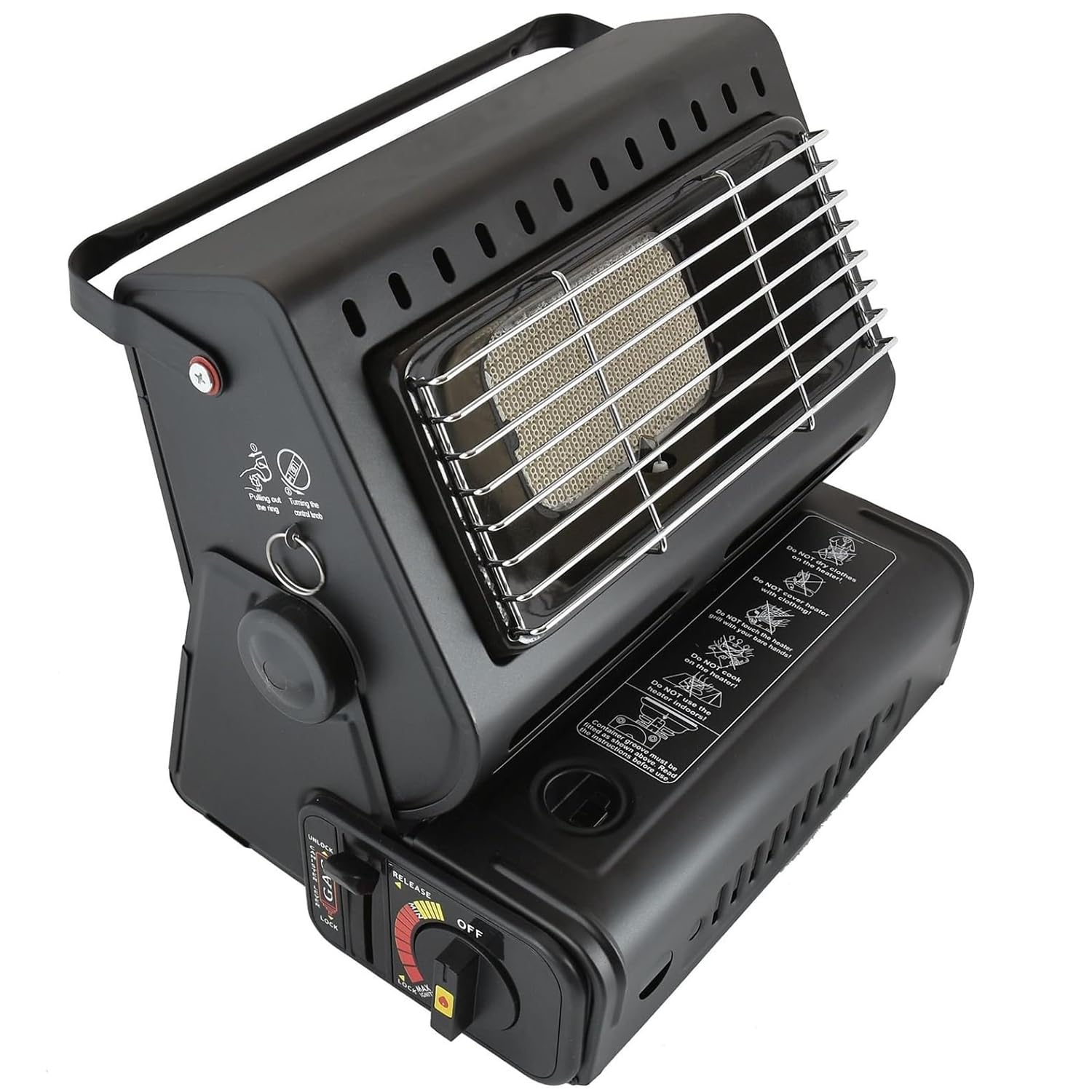 Buy HACER 2 in 1 Camping Gas Stove and Heater Outdoor Portable Butane ...