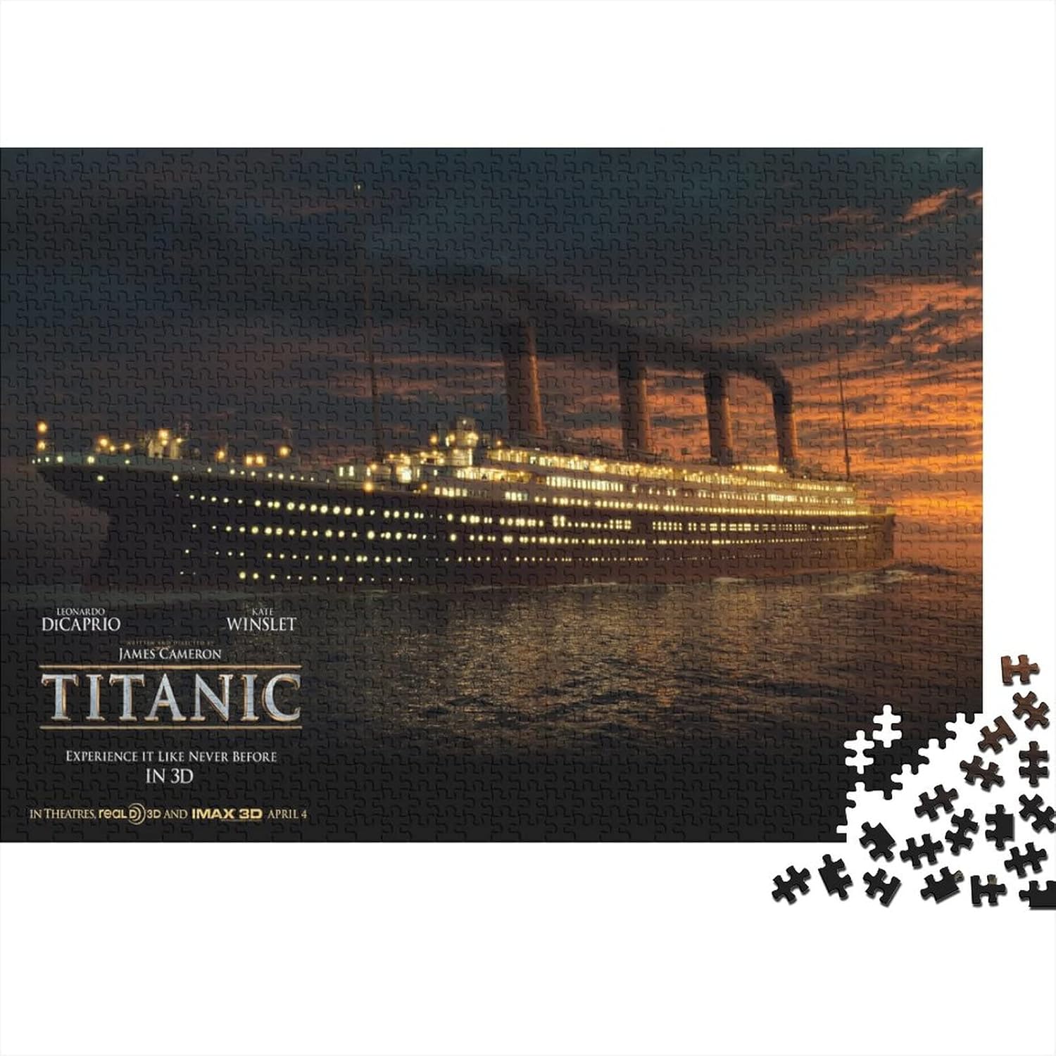 Titanic Jigsaws 1000 Pieces for Adults Jack And Rose Motion Picture ...