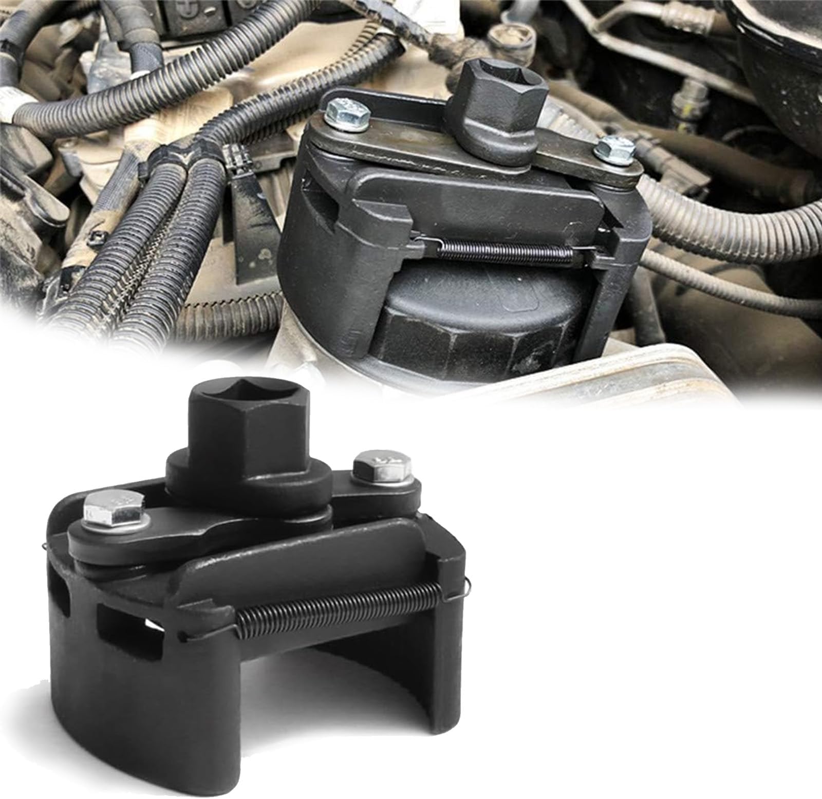 Amazon.com: Couslcd Oil Filter Wrench Removal Tool Adjustable Use for 2 ...