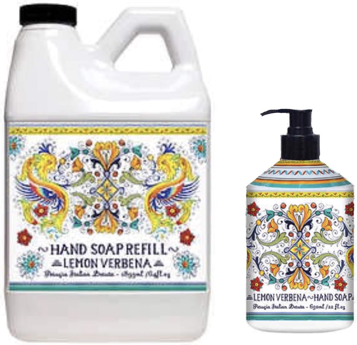 Amazon.com : Home and Body Company Italian Deruta Hand Soap Refill Set ...