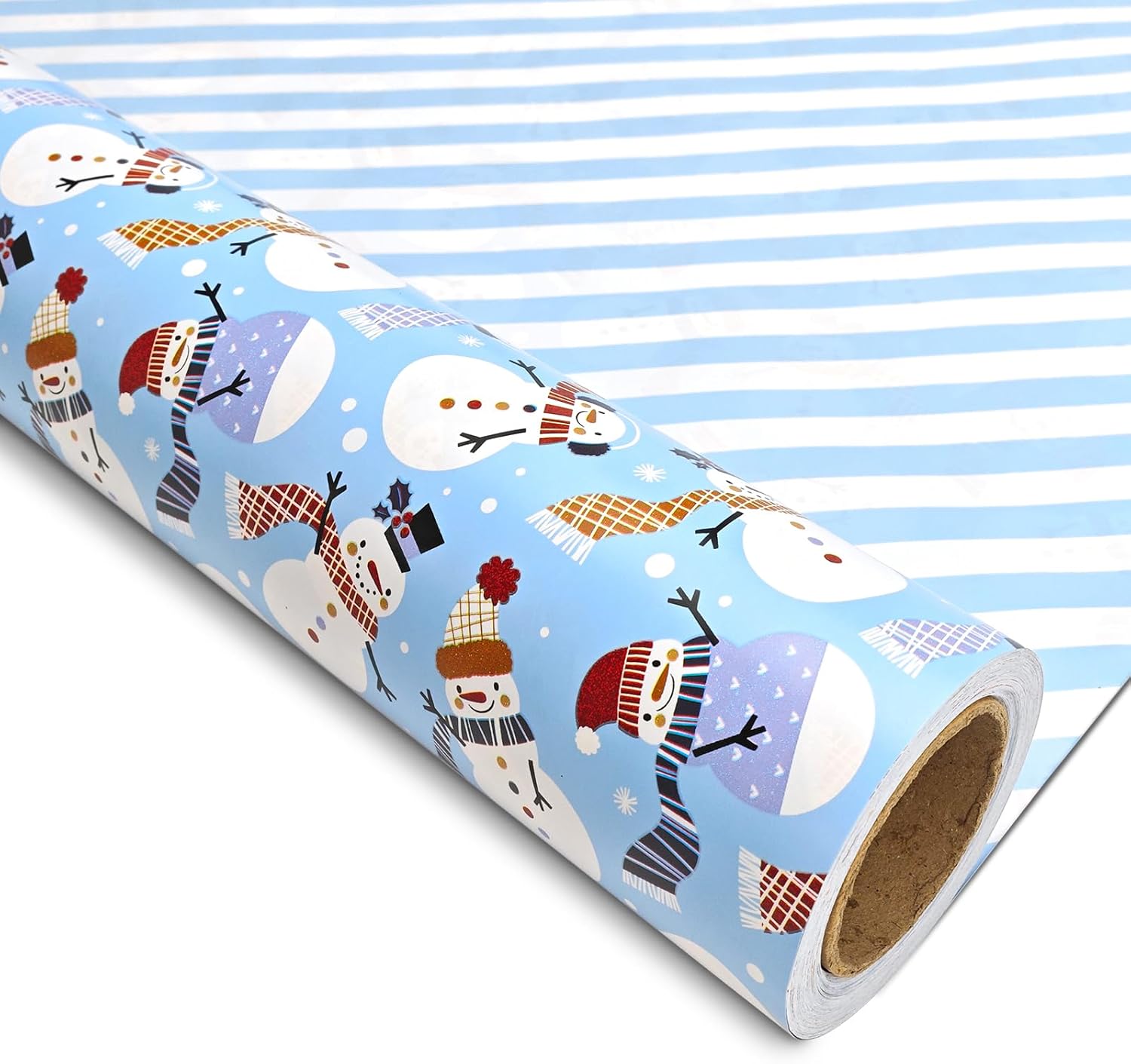 Amazon.com: LDGOOAEL Reversible Christmas Wrapping Paper Jumbo Roll ...