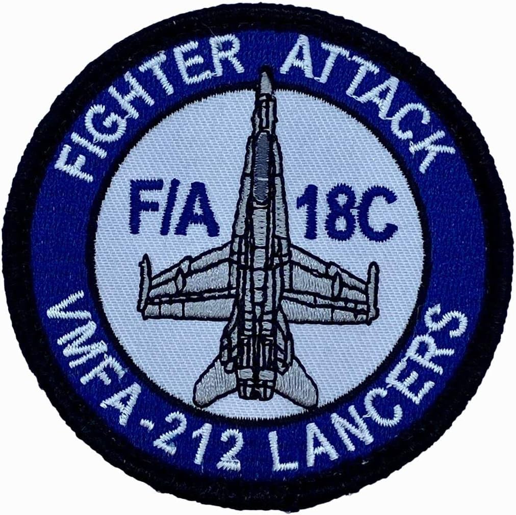 Amazon.com: VMFA-212 Lancers F/A-18 Shoulder Patch – 4 Inch, Hook and ...