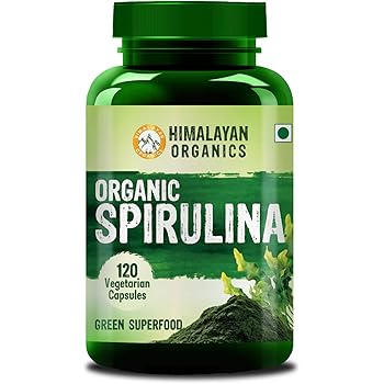 Buy Parry Wellness Organic Spirulina Tablets - 120 Tablets (500mg Each ...