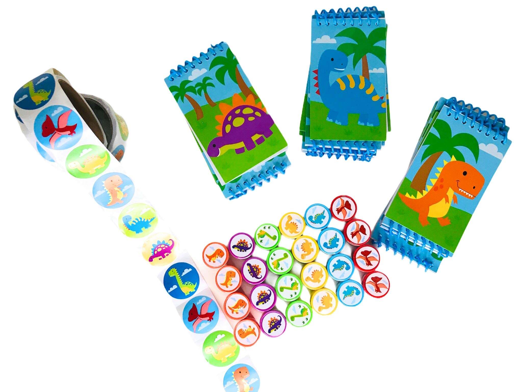 Serves 24 Dinosaur Party Favors 24 Dinosaur Assorted Stamps For Kids ...