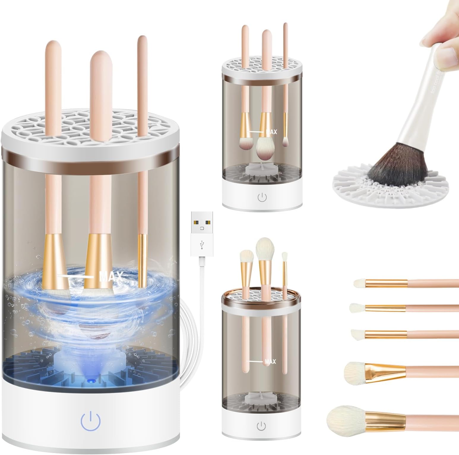 Amazon.com: Makeup Brush Cleaner Machine, Make up Brush Cleaner ...