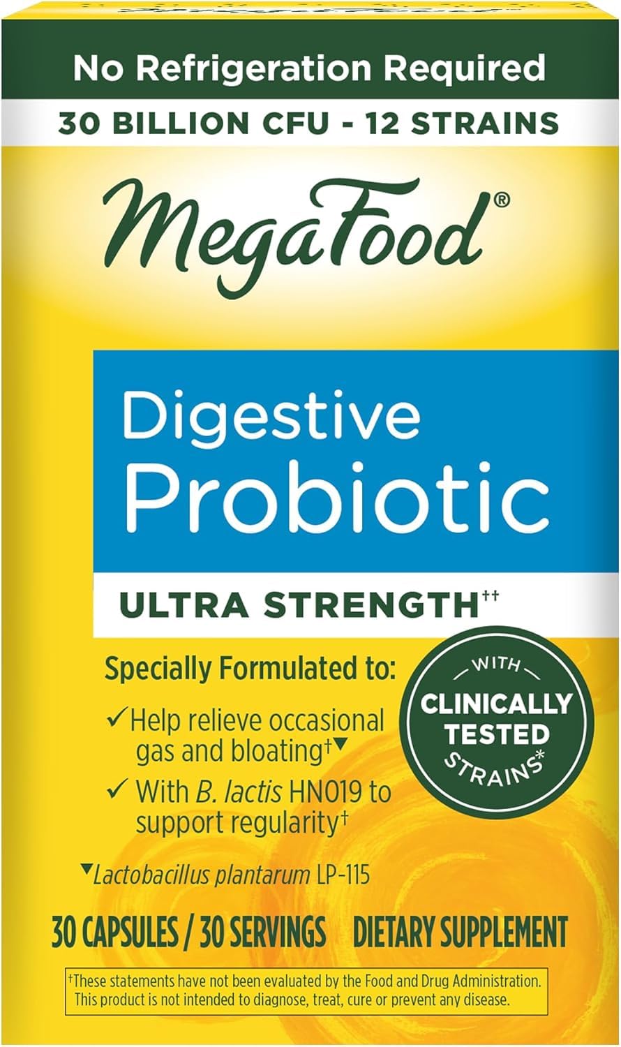 Snapklik.com : MegaFood Digestive Probiotic - 12 Strain Vegetarian ...