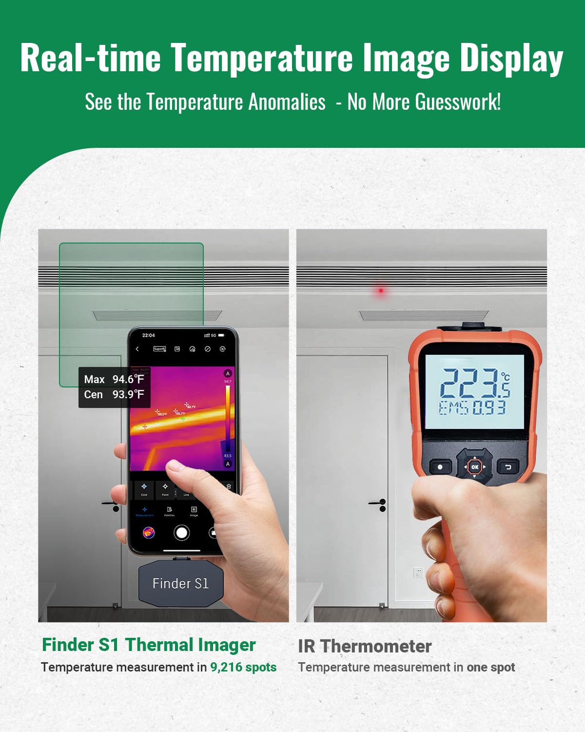 Snapklik.com : HSFTOOLS Finder S1 Thermal Camera For Android,192x192 ...