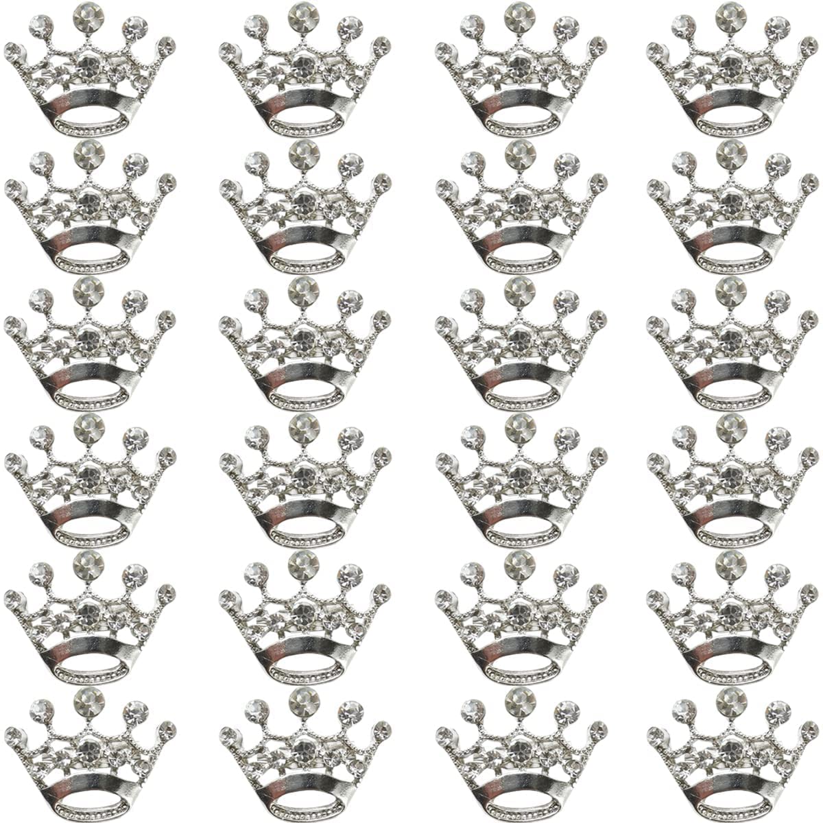 Amazon.com: GXXMEI 24PCS Tiara Crown Brooch Pin Wedding Party Pageant ...