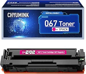 Amazon.com: 067 Magenta Toner Cartridge 1 Pack 067H Ink Cartridge ...