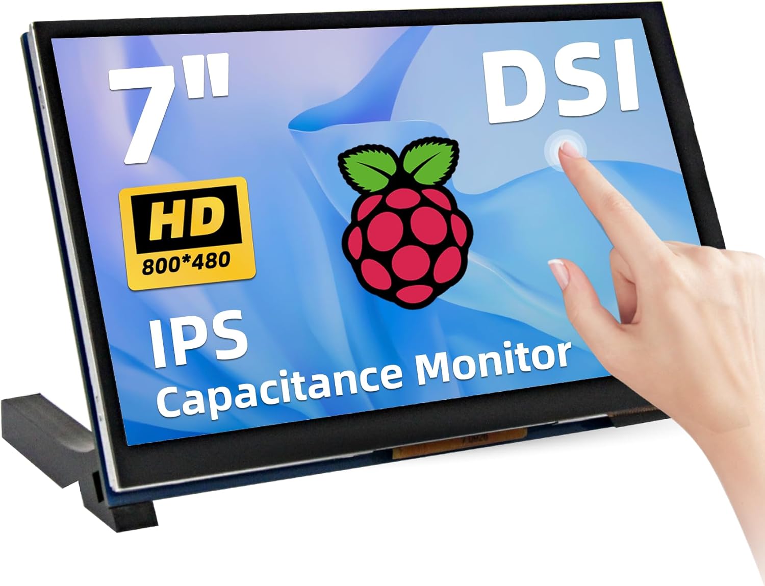Amazon.com: iPistBit 7 Inch Raspberry Pi Monitor Touchscreen, 800x480 ...