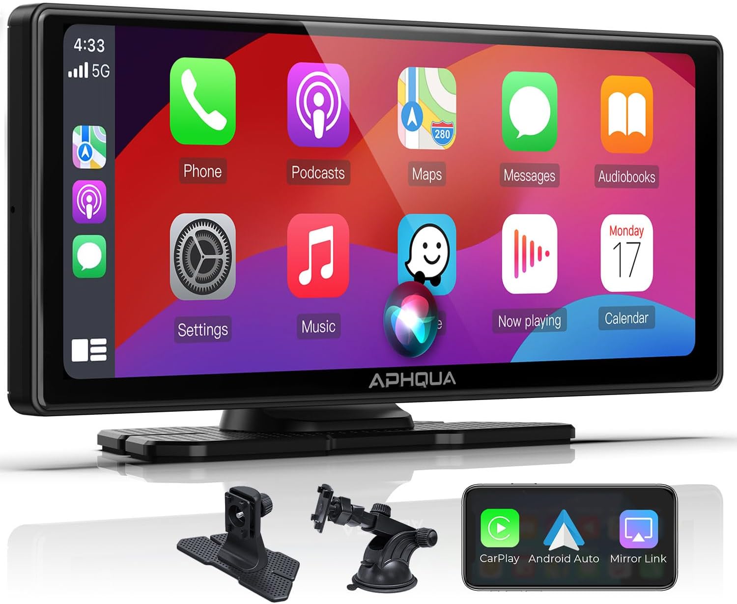 APHQUA 2025 Apple Carplay Display & Android Auto Display, 10.26" Buddy ...