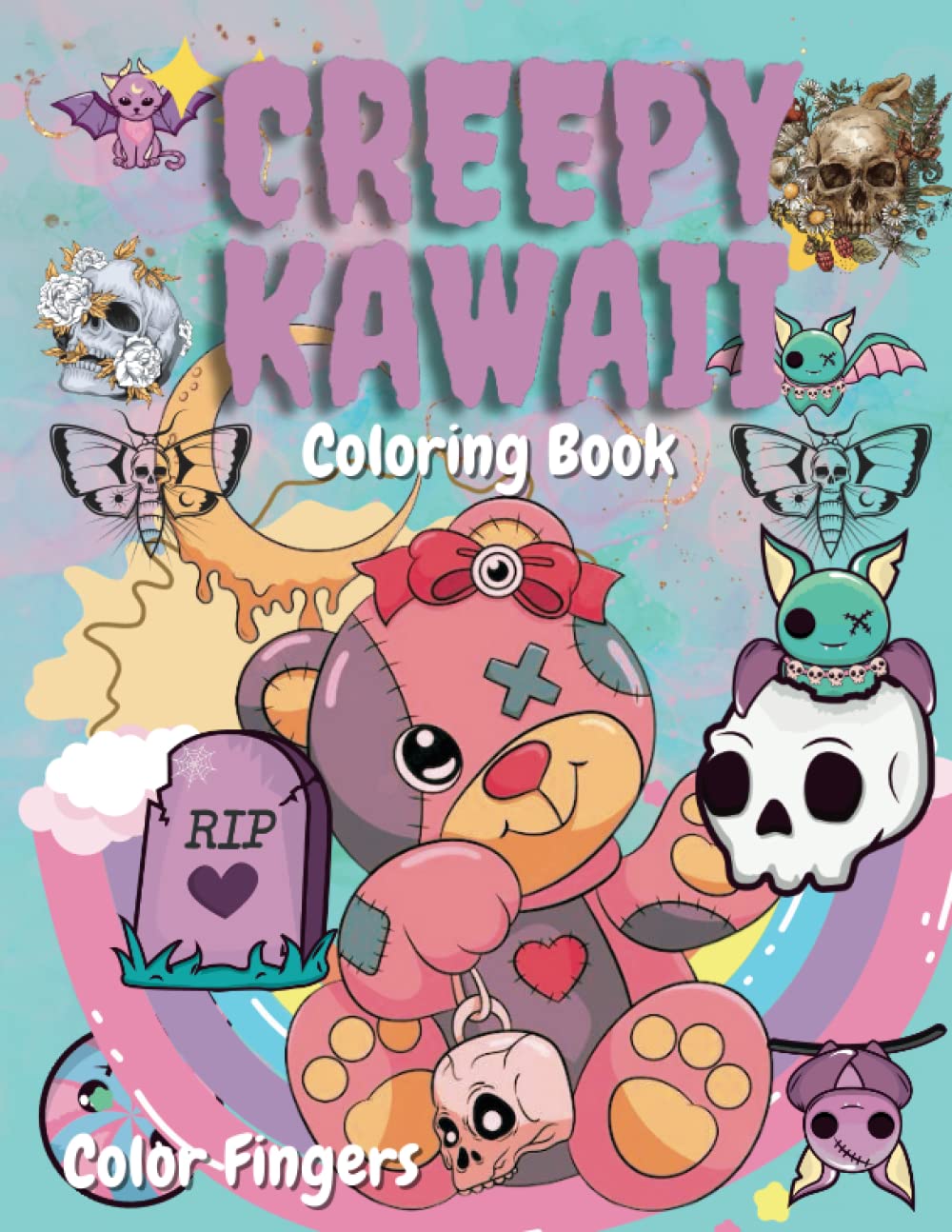 Creepy Kawaii Coloring Book Adorable Coloring Book With Beautiful ...