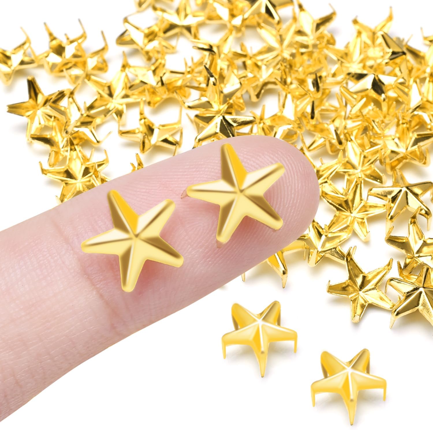 Amazon.com: 150Pack 10mm Star Studs for Clothing, Small Star Nailheads ...