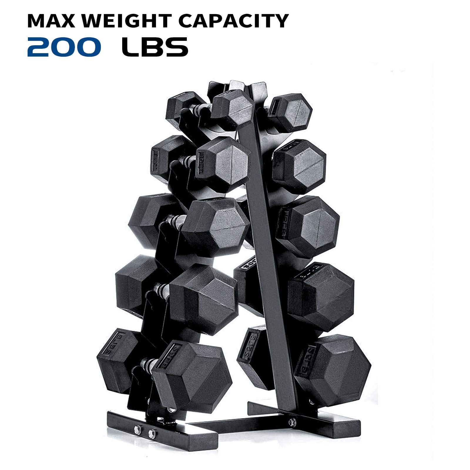 Snapklik.com : A-Frame Dumbbell Rack Stand Only, 5 Tier Metal Weight ...