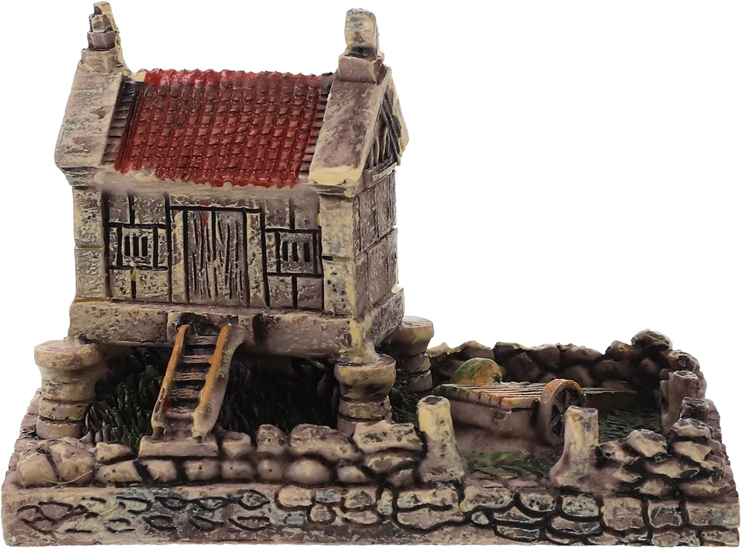 Amazon.com: ibasenice Micro Stone House Landscape - 1pc Resin Crafts ...