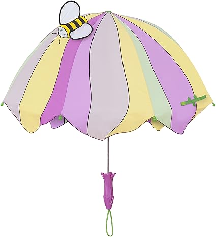 Amazon.com: Kidorable Lotus Flower Pink/Yellow Umbrella for Girls w/Fun ...
