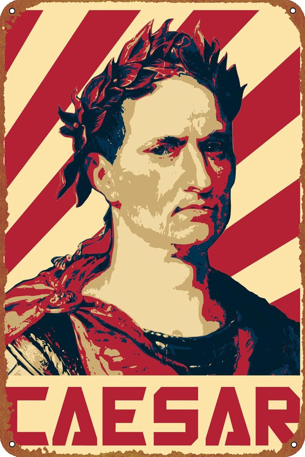 Julius Caesar Propaganda Poster Retro Metal tin Sign Halloween Tin Sign ...