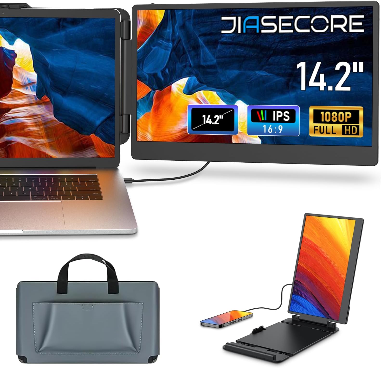 Amazon.com: Laptop Screen Extender Dual Monitor - 14" Portable Monitor ...