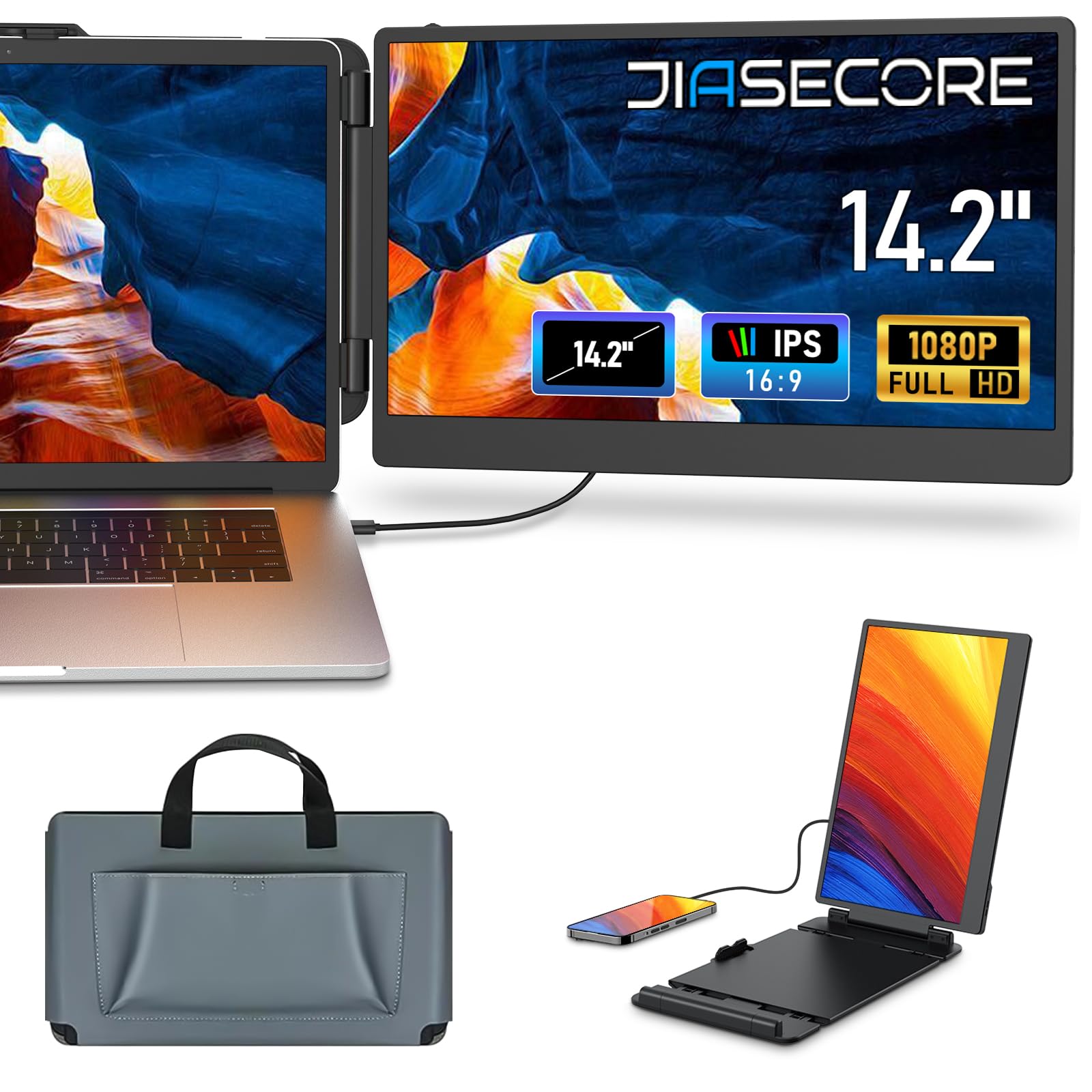Amazon.com: 14.2" Laptop Screen Extender, 1080P FHD IPS Laptop Monitor ...