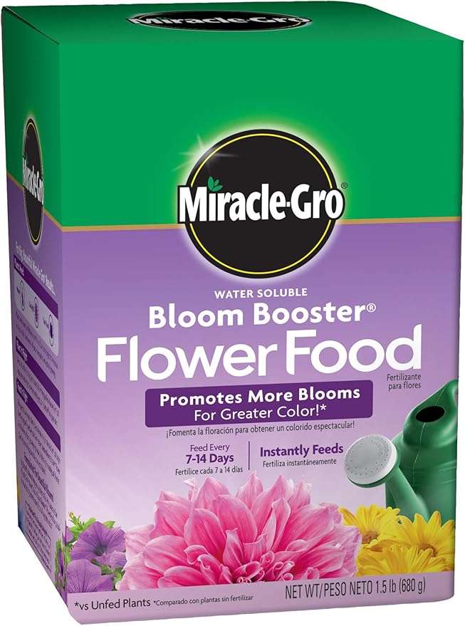 Amazon.com : Miracle-Gro Water Soluble Bloom Booster Flower Food, Plant ...
