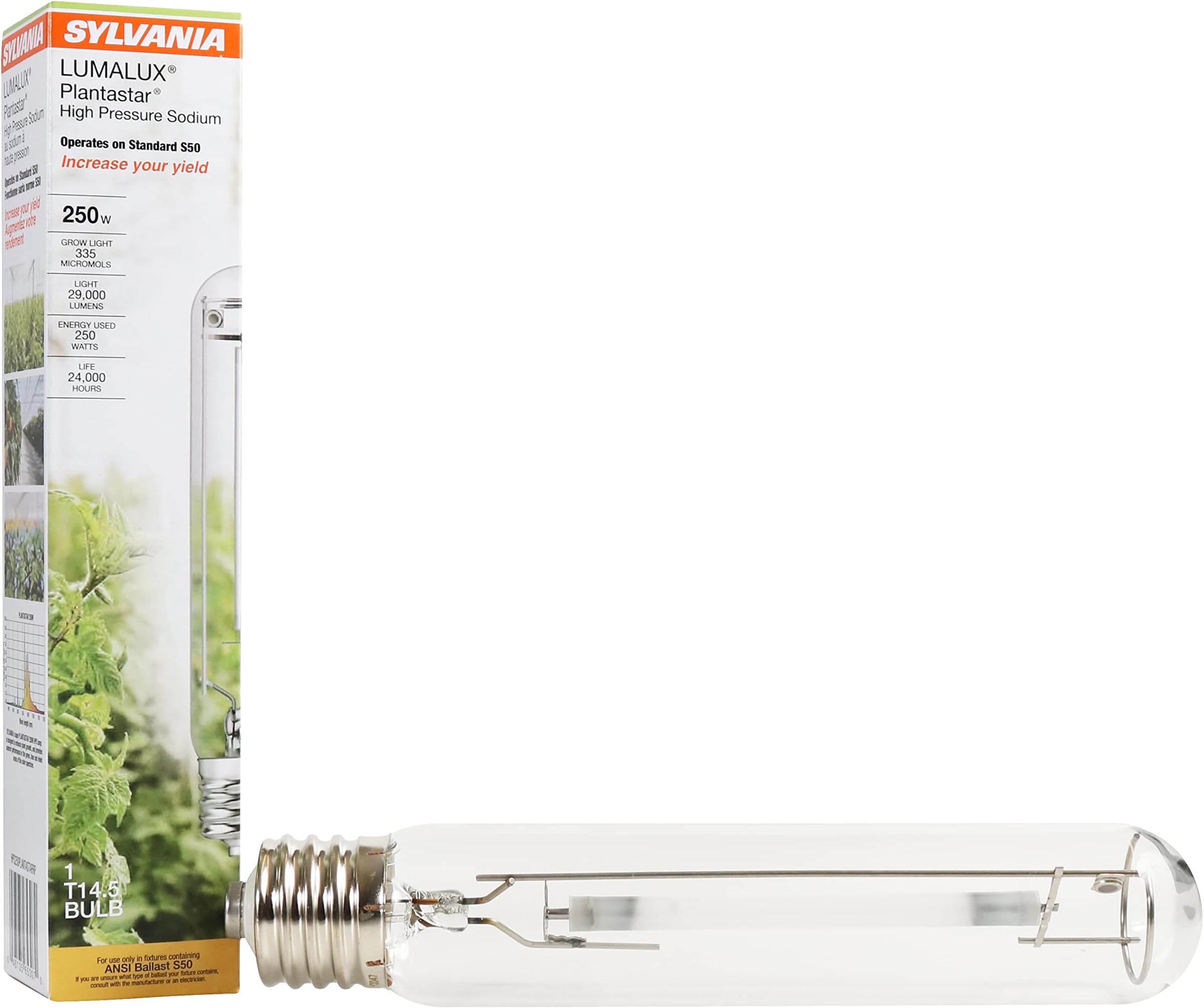 Amazon.com: SYLVANIA 250W Plantastar High Pressure Sodium Grow Light ...