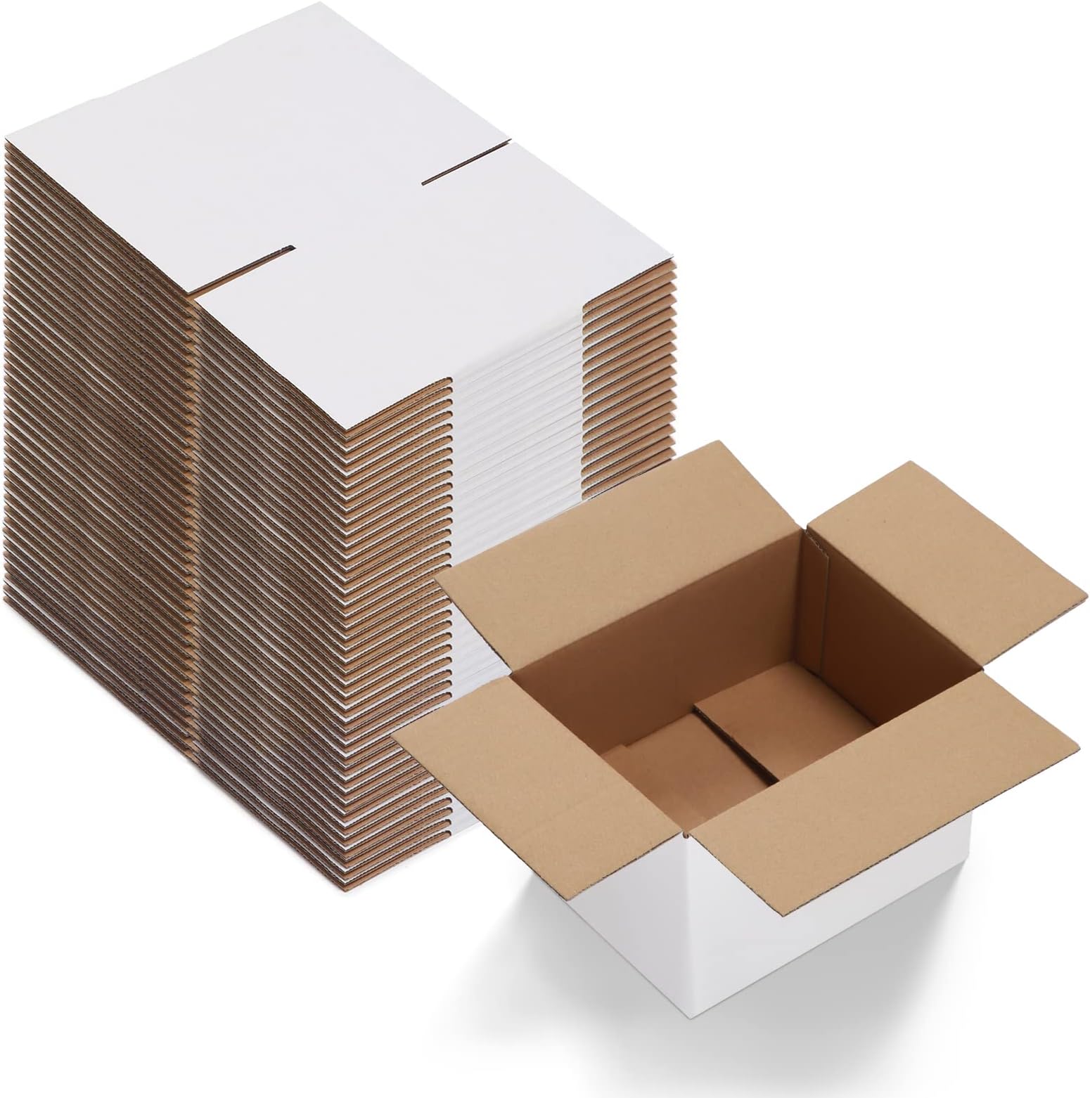 Amazon.com: GeRRiT 100 8x6x4 Cardboard Paper Boxes Mailing Packing ...
