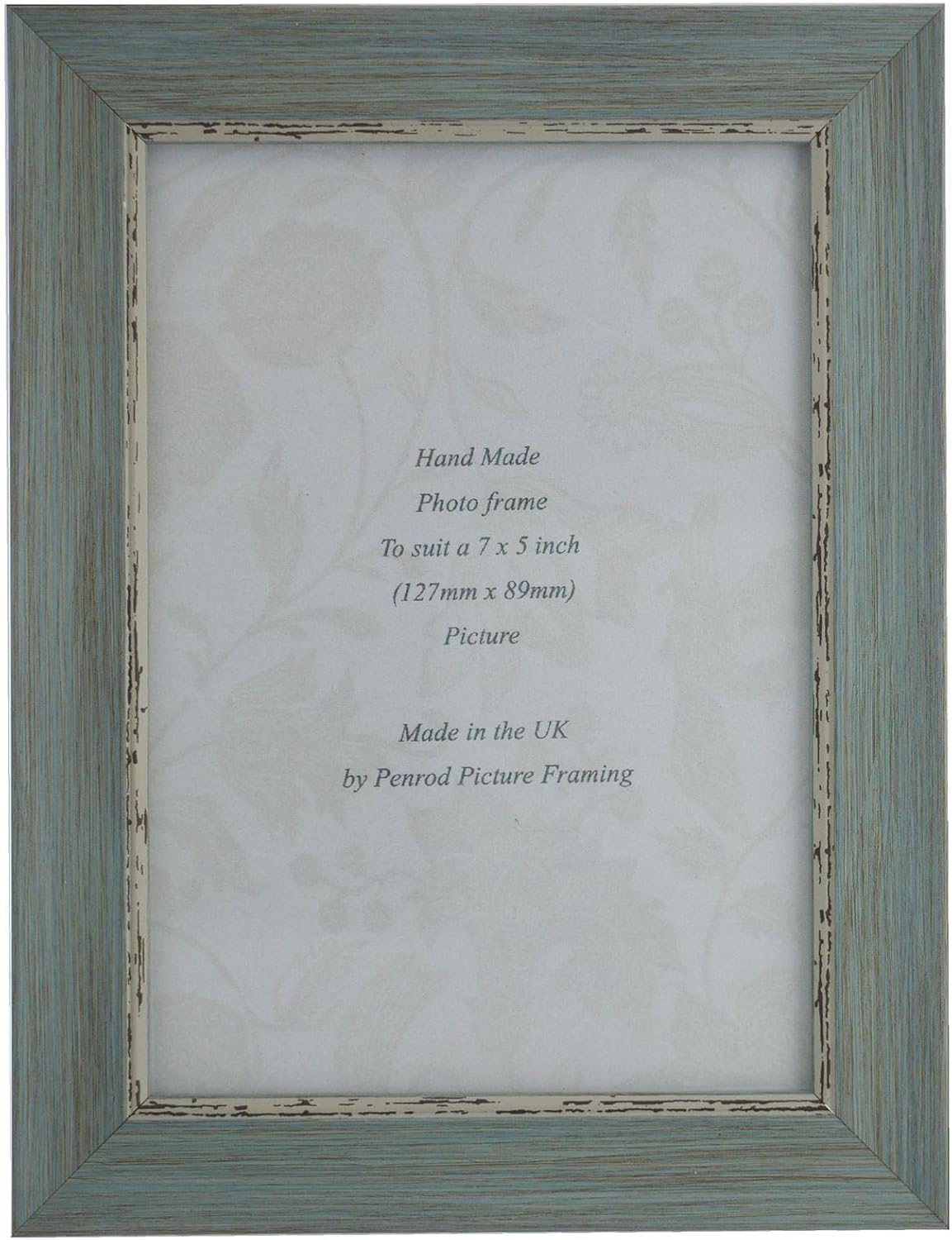Oxford 7 x 5 inch Photo Frame. Blue with a shabby chic finish. : Amazon ...