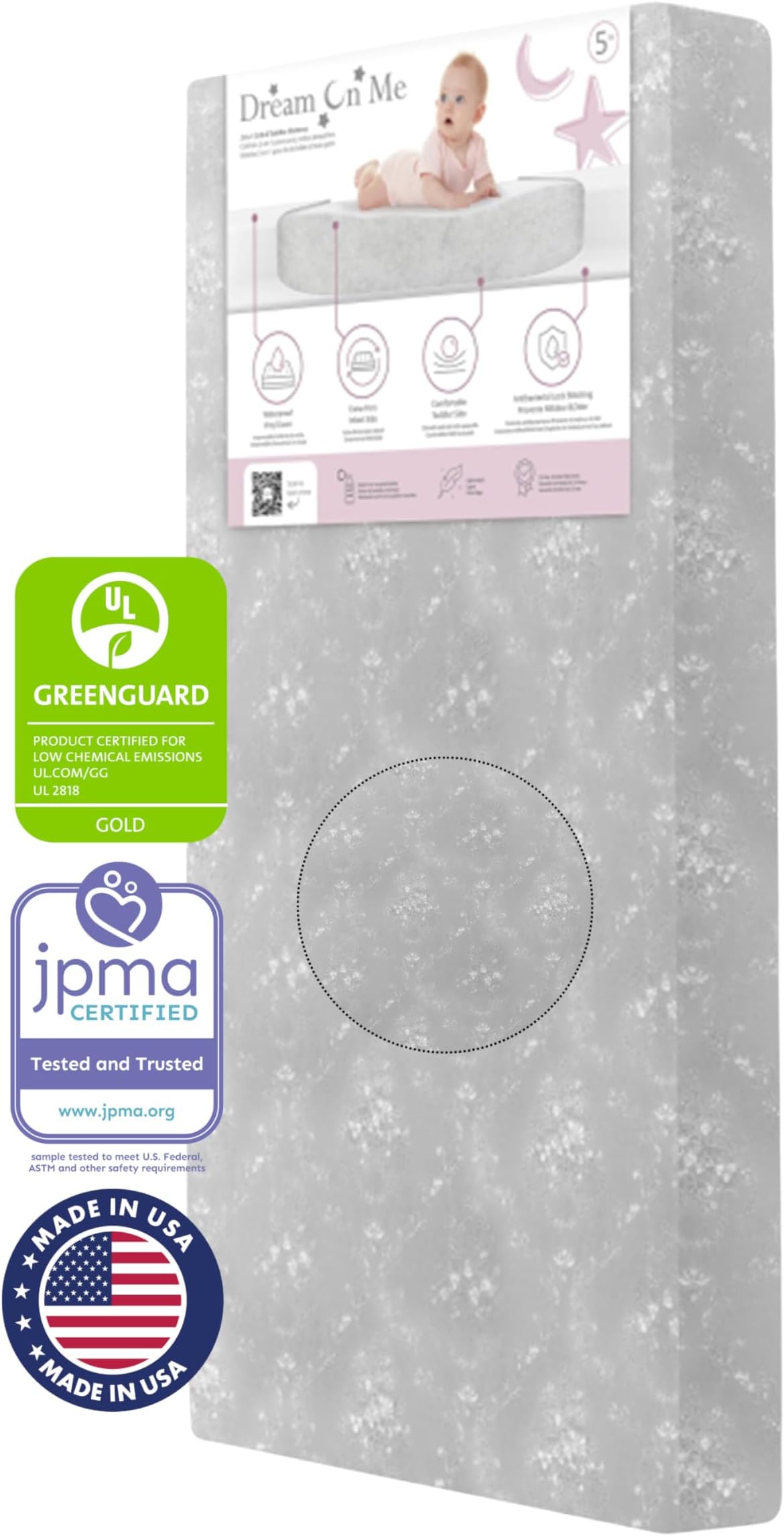 Amazon.com: Safety 1st Heavenly Dreams Baby Crib & Toddler Bed Mattress ...