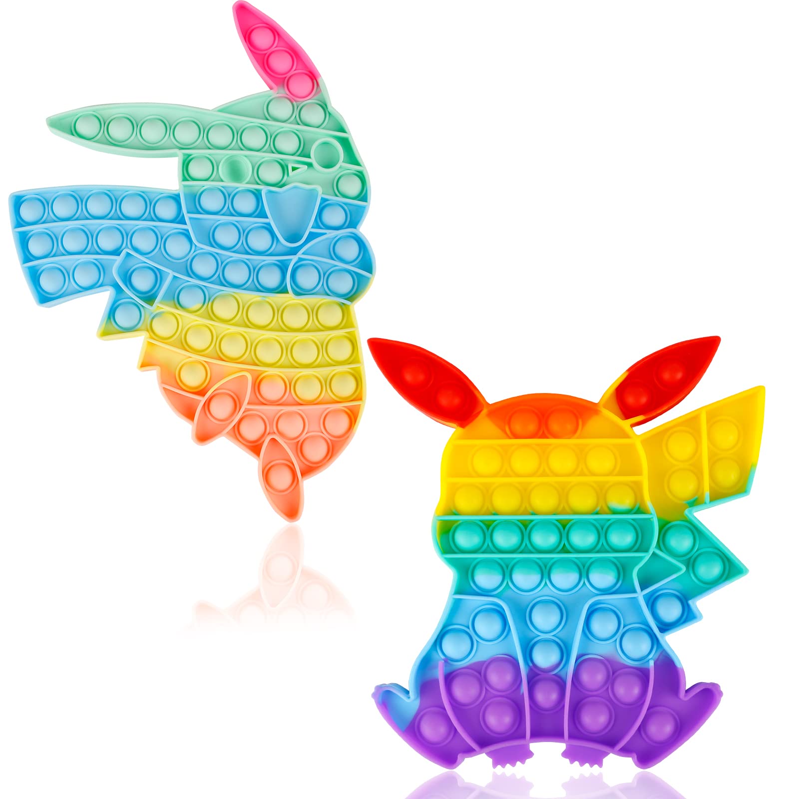 Buy 2 Packs Giant Pop Big Size Fidget Toys Pops for Kids Teens, Its ...