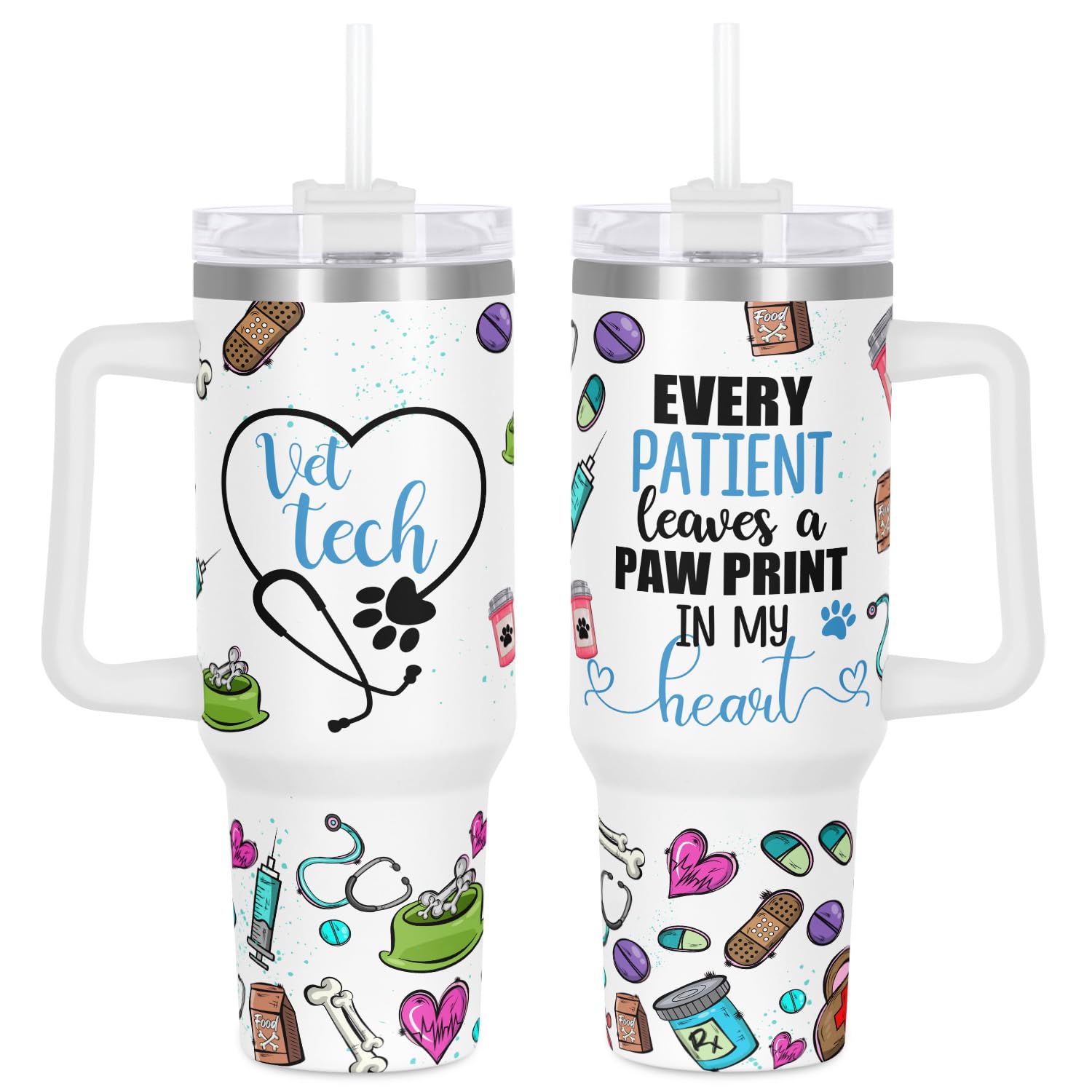 Amazon.com: Muwnrol Vet Tech Gift Tumbler, Vet Tech Week Gift for ...