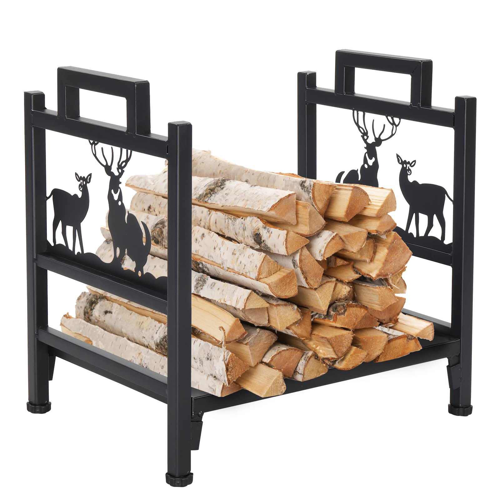 Snapklik.com : Outvita Firewood Log Rack, Small Iron Lumber Storage ...